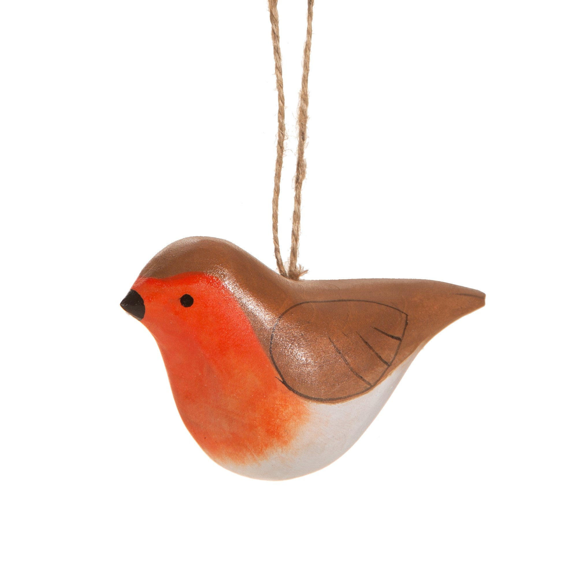 Wooden Robin Christmas Tree Decoration – Cirencester Christmas Trees