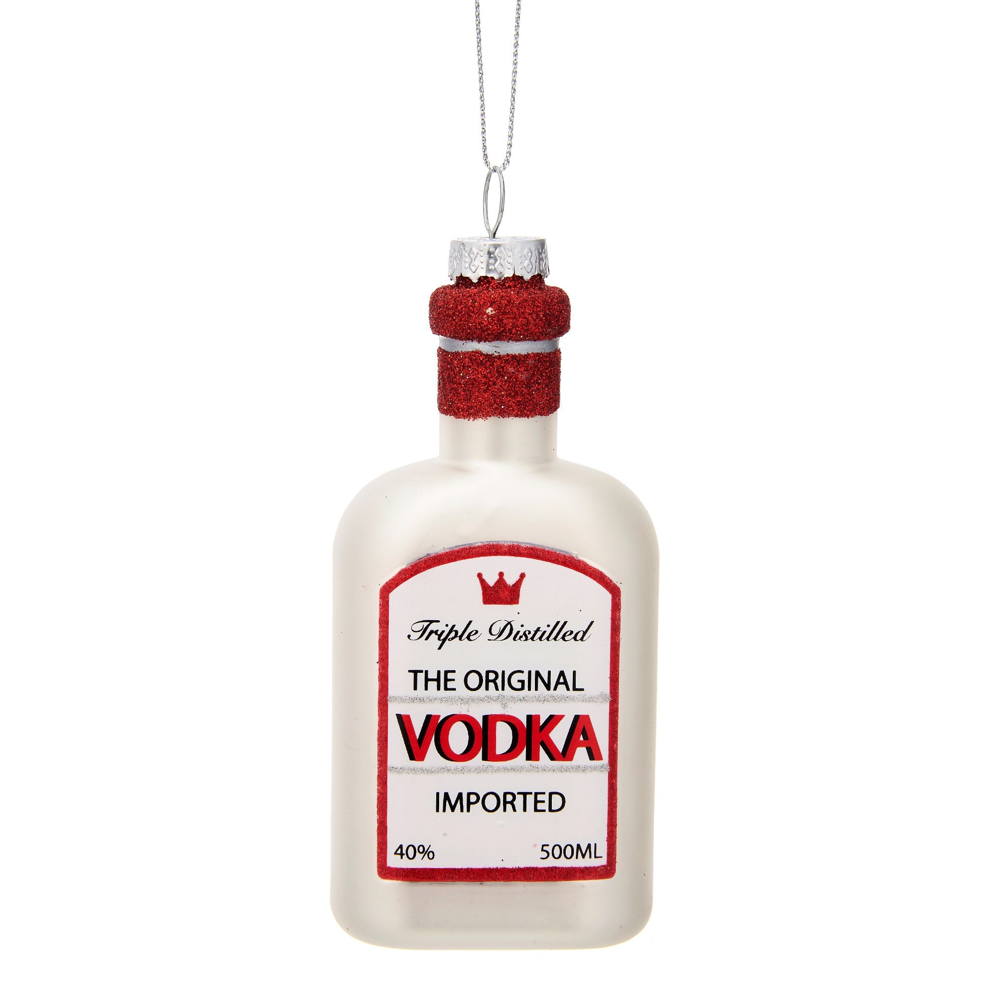 White Red Vodka Bottle Christmas Tree Decoration – Cirencester ...