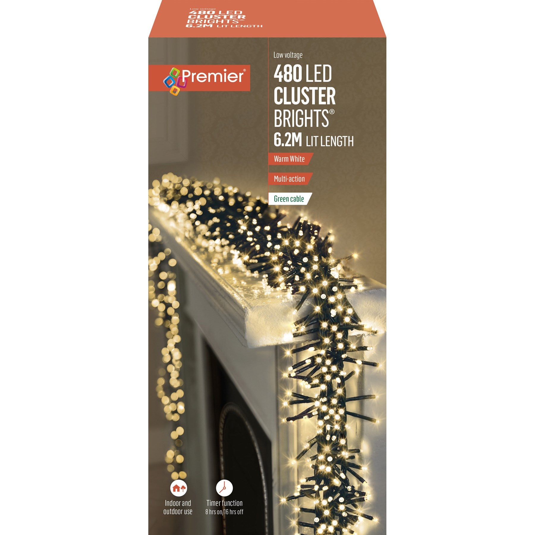 480 Warm White LED Cluster Indoor & Outdoor Lights – Cirencester ...