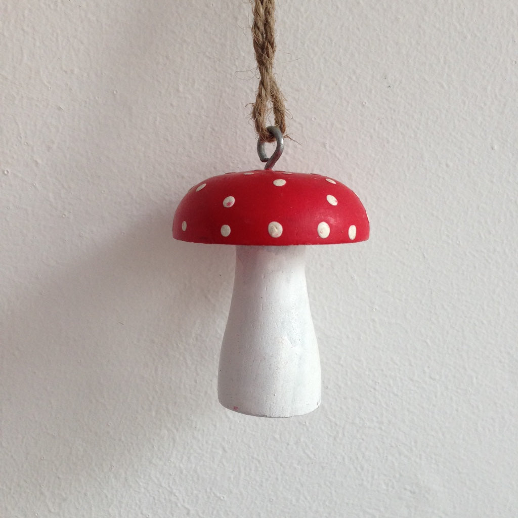 Red White Polkadot Toadstool Hanging Decoration – Cirencester Christmas ...